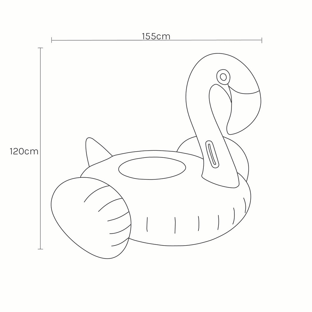 Luxe Ride-On Float | Rosie Flamingo Ice Pink