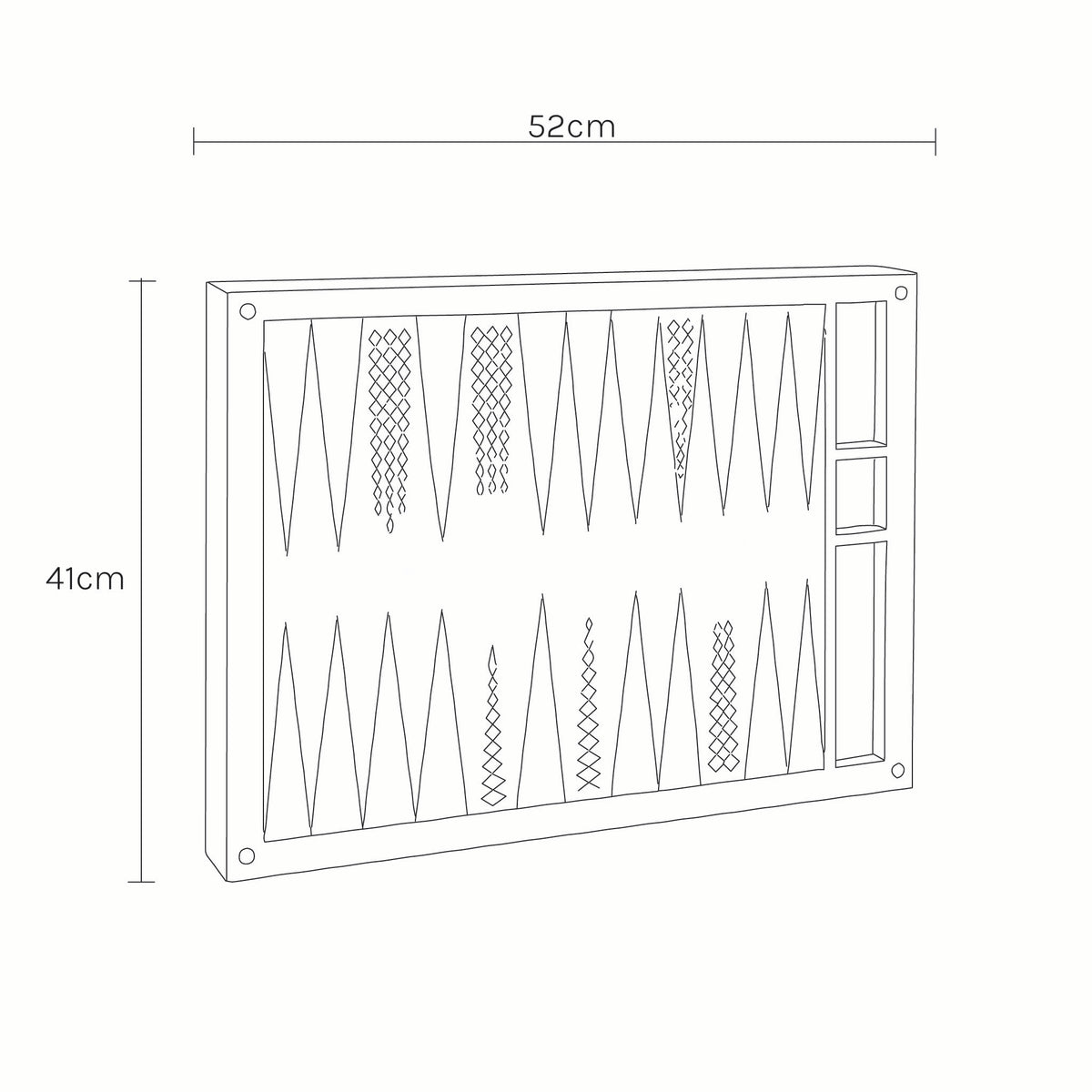 Lucite Table Top Backgammon | Aurora