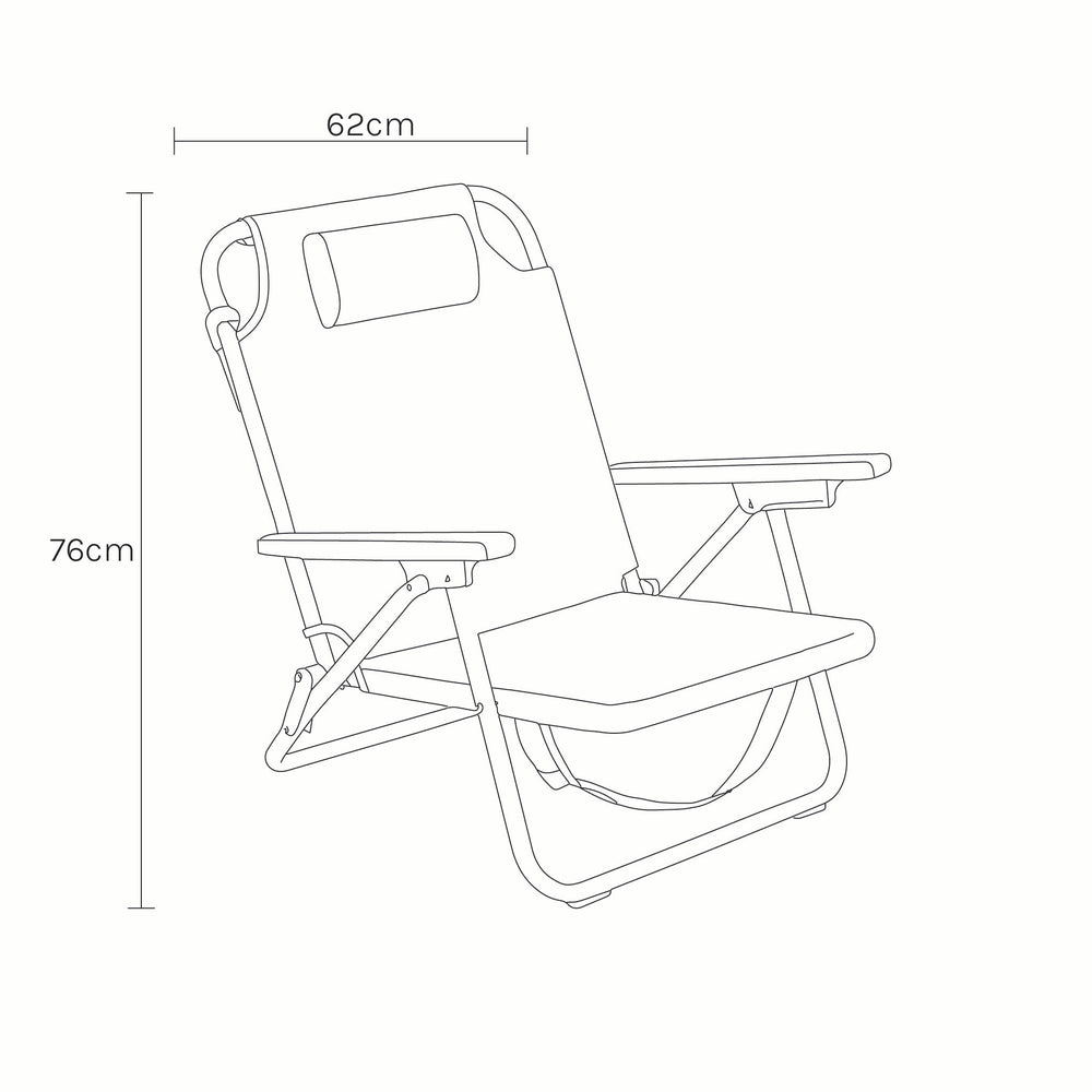 Luxe Beach Chair | The Resort Coastal Blue - SUNNYLiFE