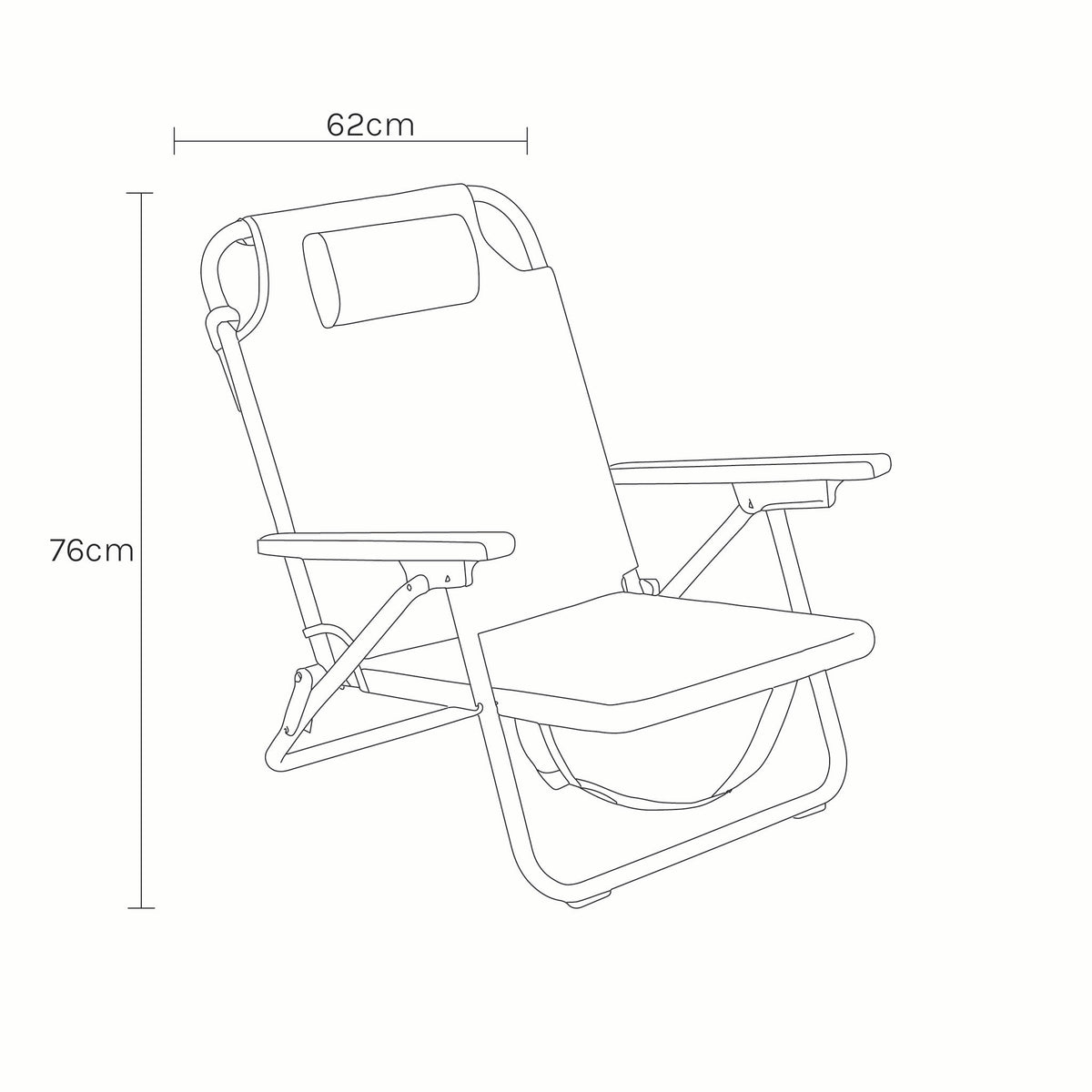 Luxe Beach Chair | The Resort Coastal Blue - SUNNYLiFE
