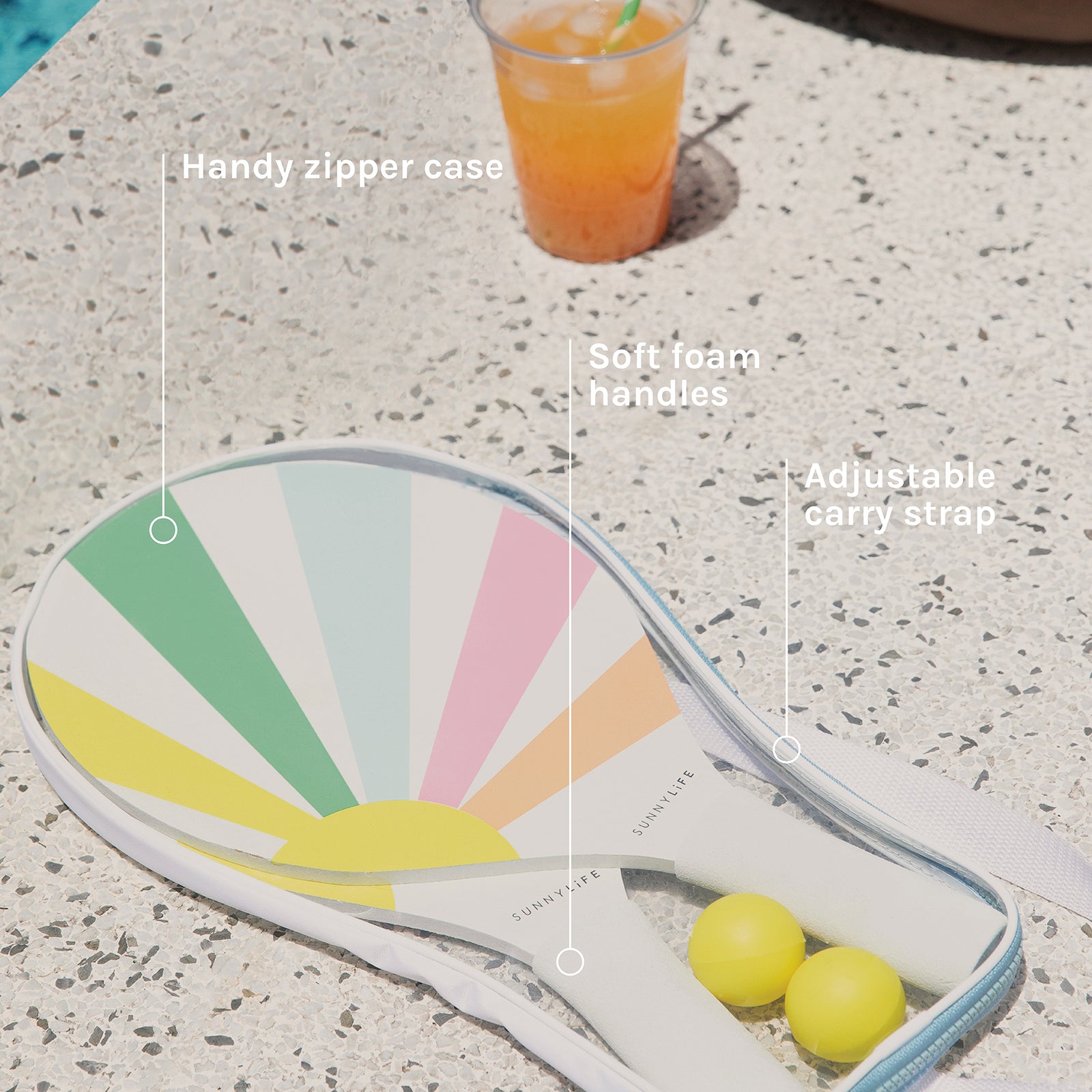 Beach Paddle Set | Pool Side Pastel Gelato - SUNNYLiFE