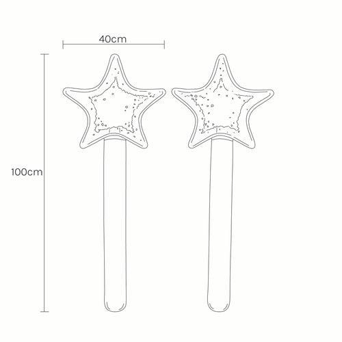 Kids Inflatable Star Wand | Princess Swan