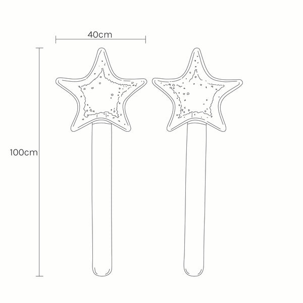 Kids Inflatable Star Wand | Princess Swan