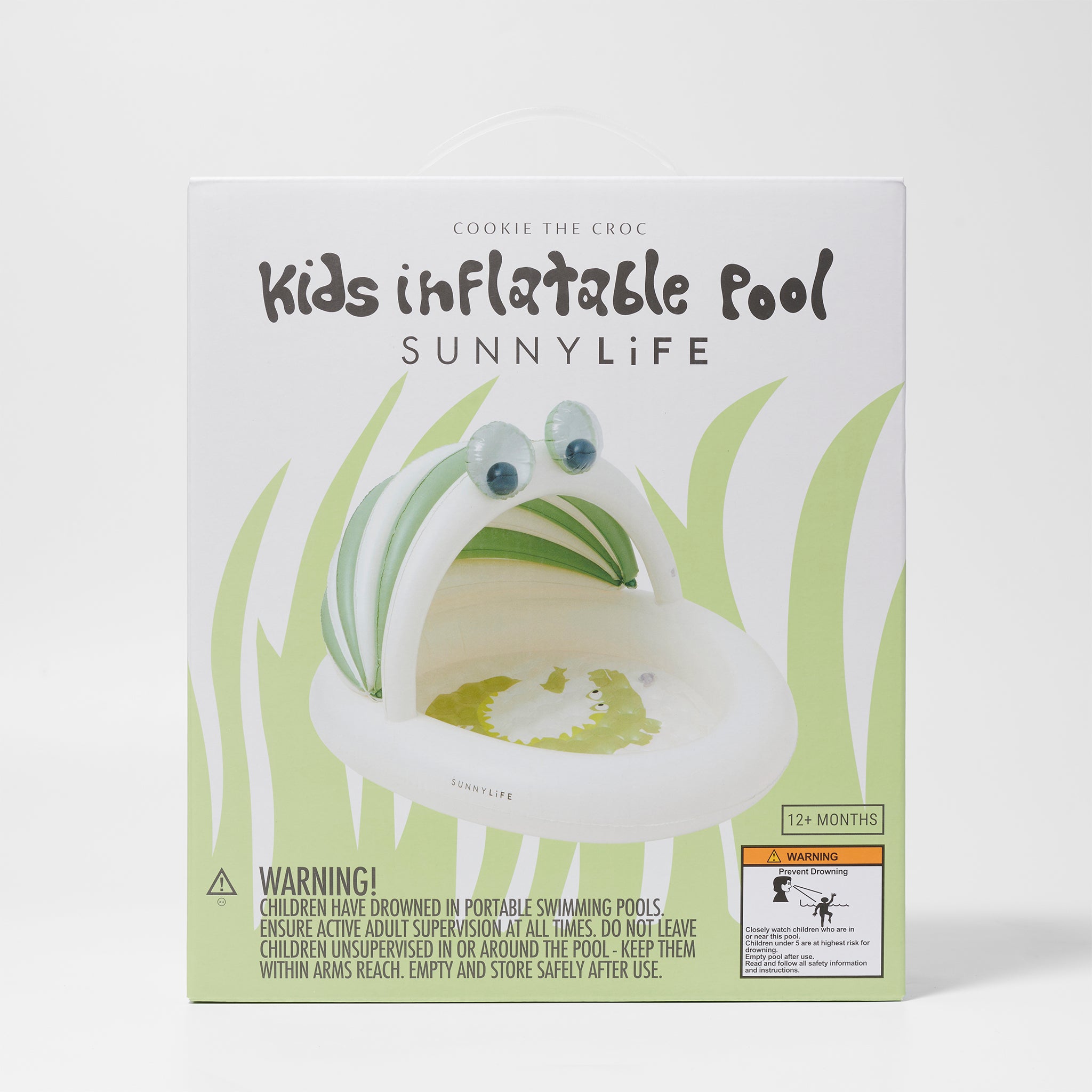 Kids Inflatable Pool | Cookie the Croc Khaki – SUNNYLiFE AU