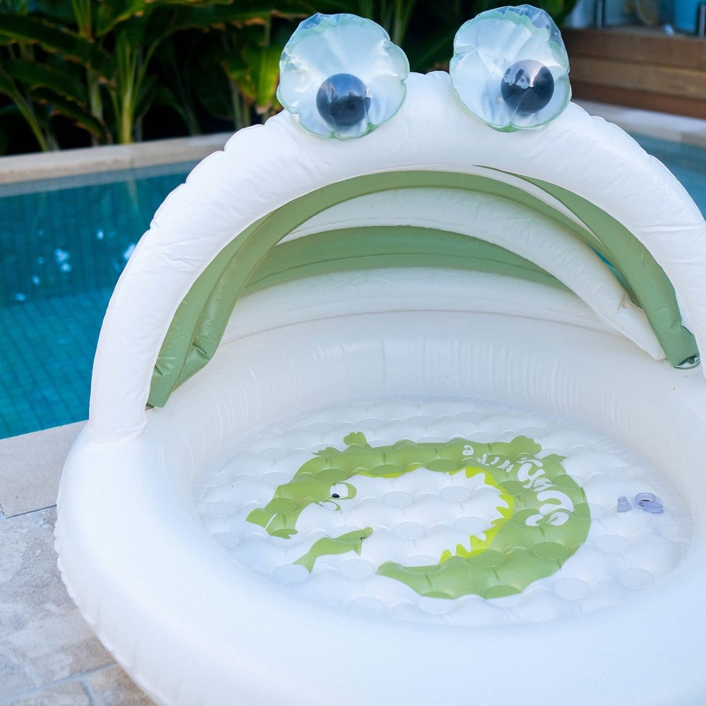 Kids Inflatable Pool | Cookie the Croc Khaki – SUNNYLiFE AU