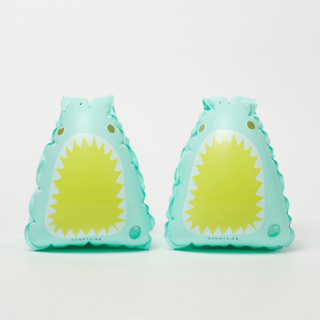 Float Bands | Salty the Shark Aqua - SUNNYLiFE – SUNNYLiFE AU